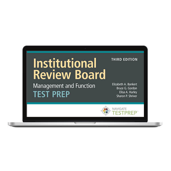 Institutional Review Board: Management and Function: 9781284181159