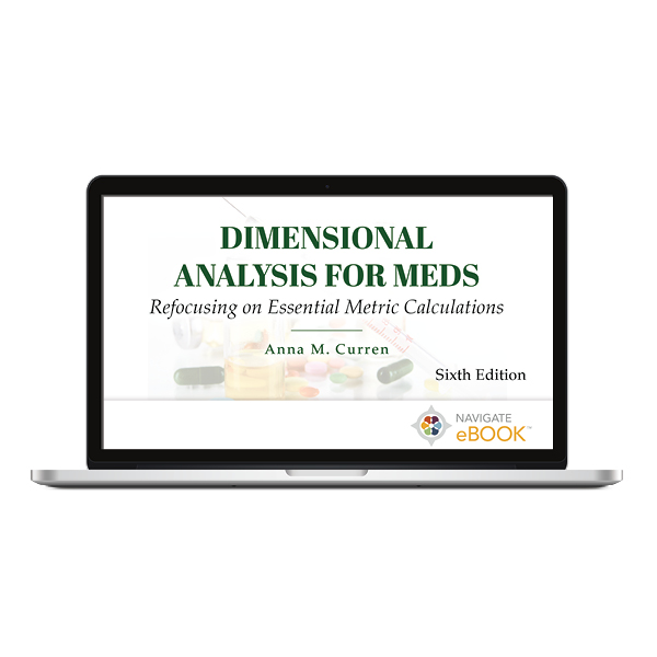 Navigate eBook for Dimensional Analysis for Meds: 9781284248692