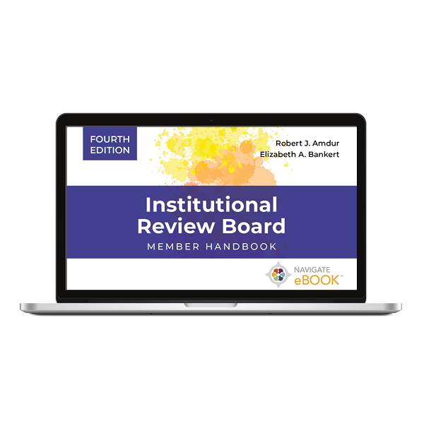 Institutional Review Board: Member Handbook: 9781284197143